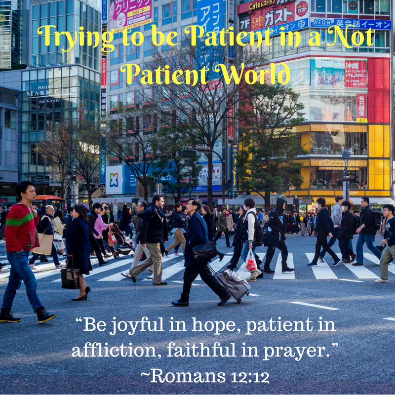 Trying to Be Patient in a Not Patient World | Matthew 7:12 Girl